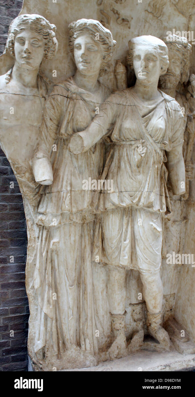 Gods of countryside. Arch of Trajan at Beneventum, AD 114. These gods ...