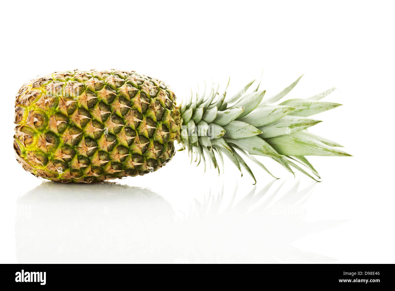 Pineapple against white background, close up Stock Photo - Alamy