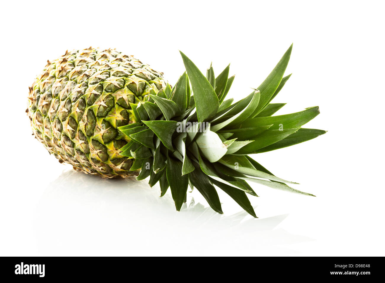 Pineapple against white background, close up Stock Photo - Alamy