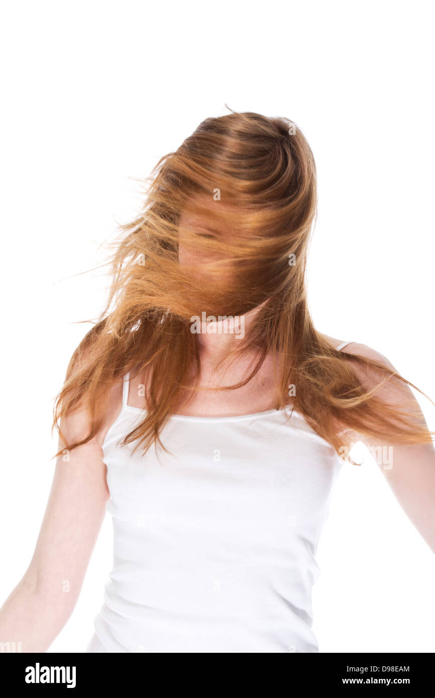 Wind swept hair hi-res stock photography and images - Alamy