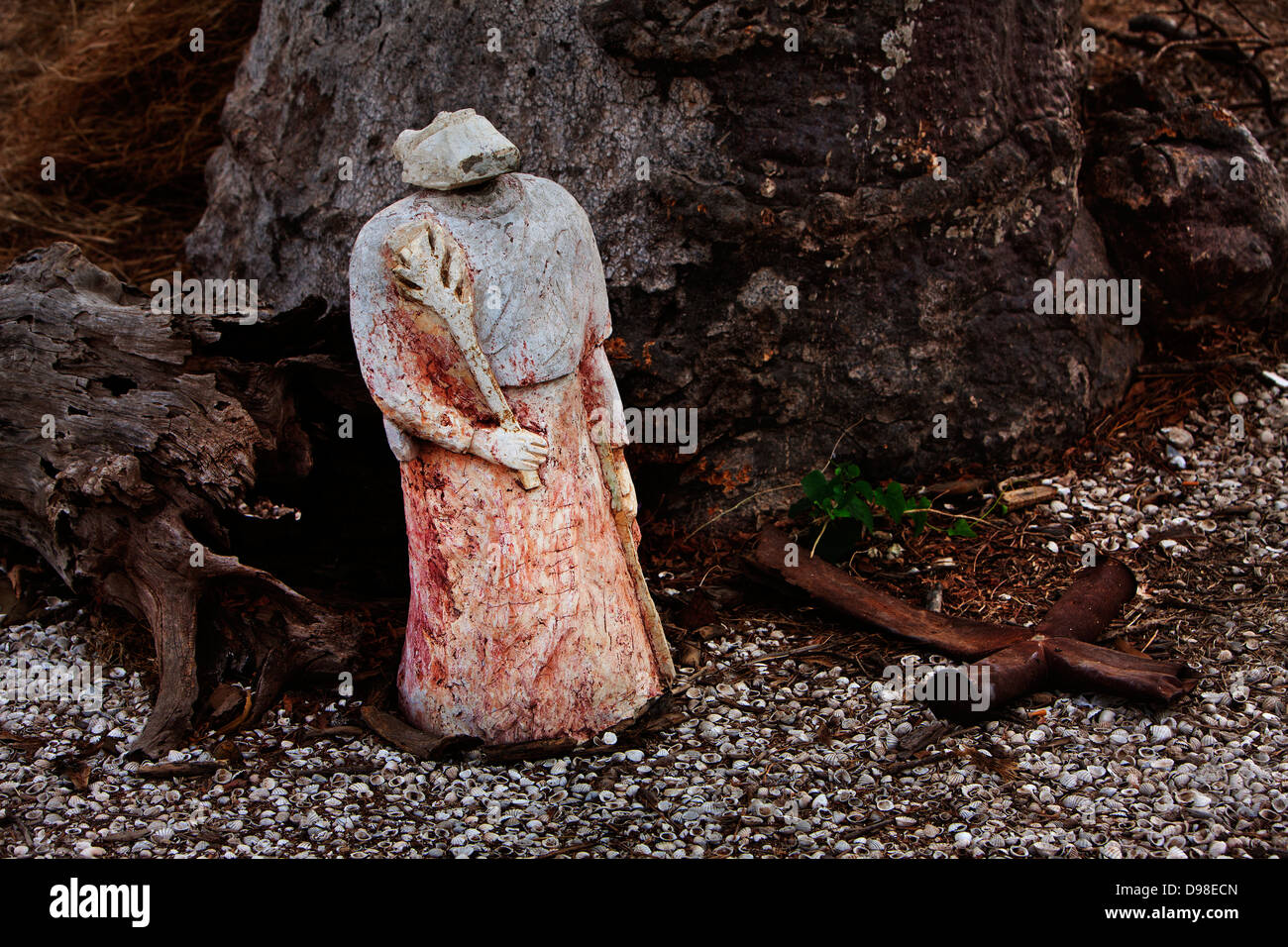 A clam-shell island, linked to Fadiouth in Senegal by a bridge is home ...
