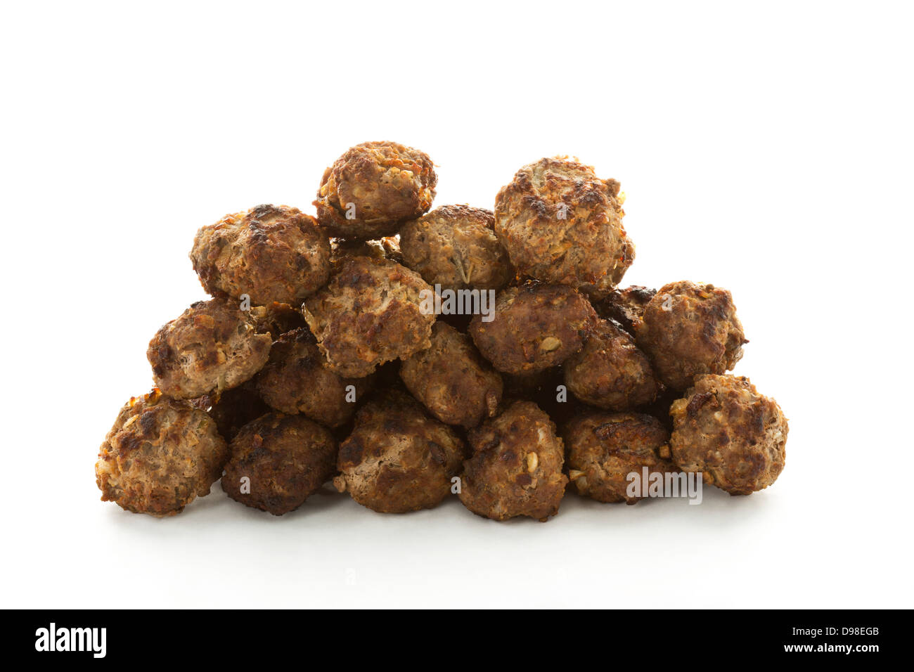 Meatballs on white background, close up Stock Photo - Alamy