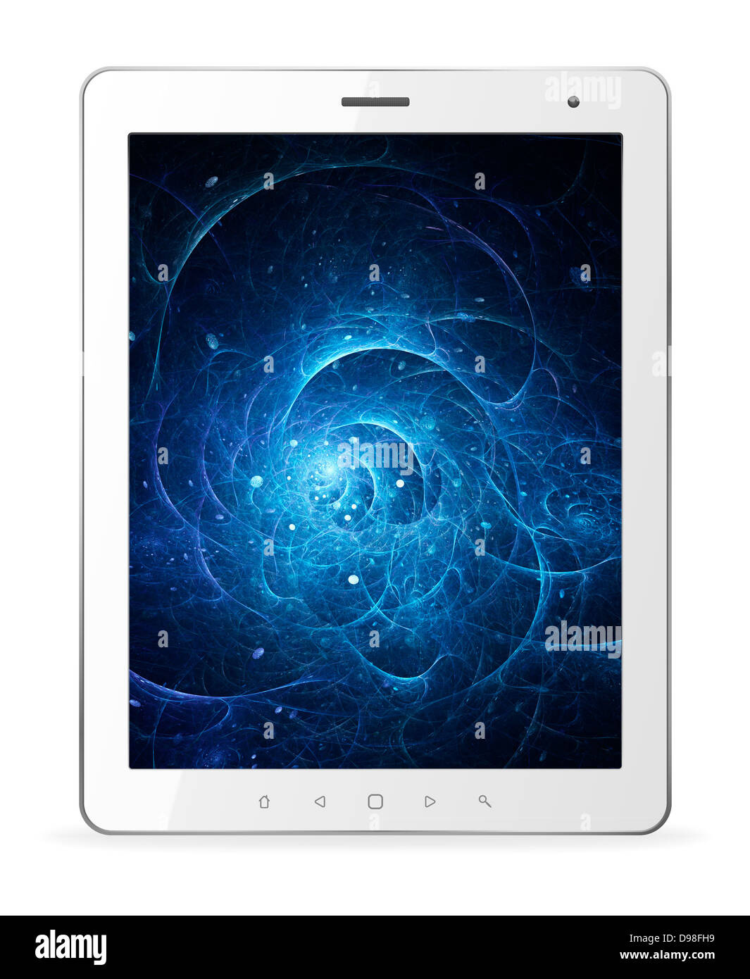 White tablet computer Stock Photo - Alamy