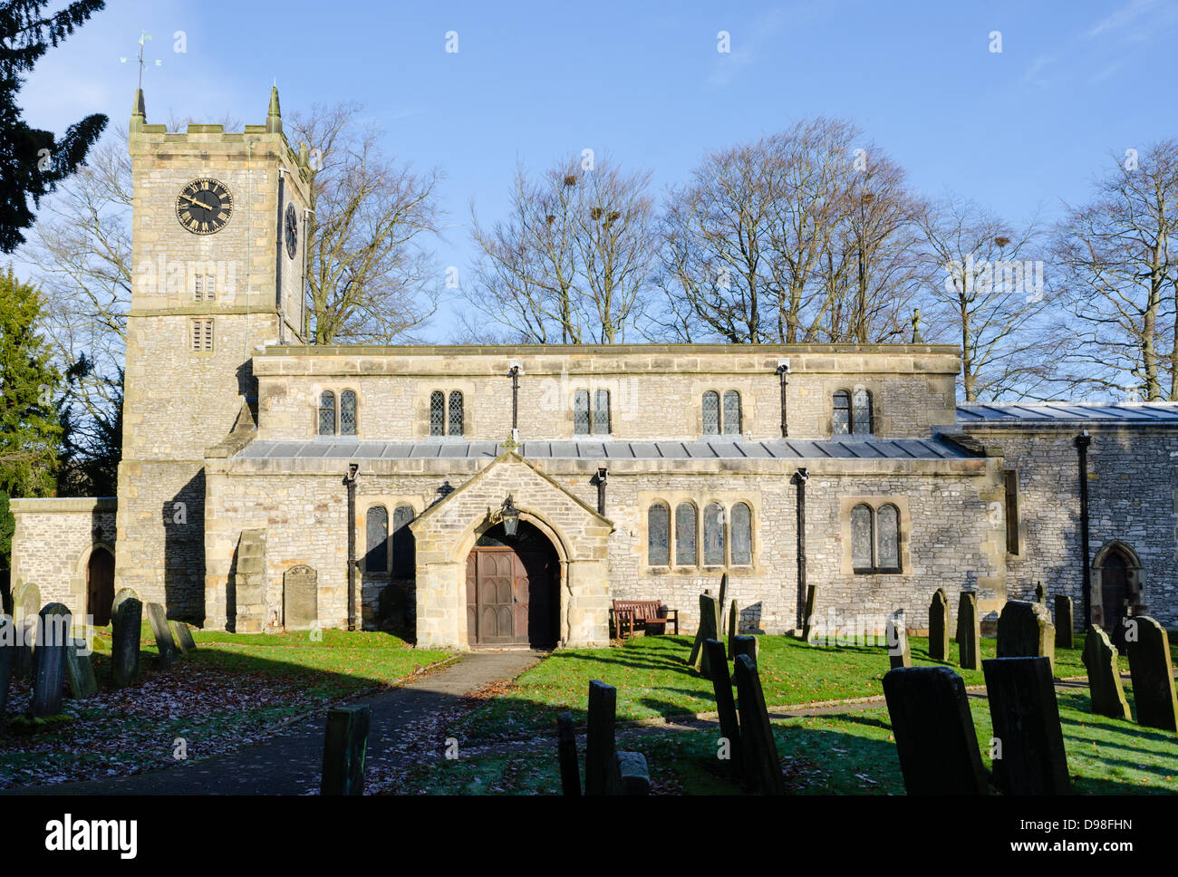 St giles church great longstone hi-res stock photography and images - Alamy