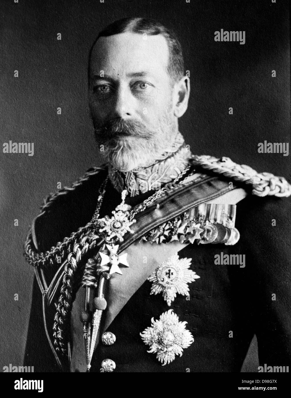 King of the united kingdom and emperor of india Black and White Stock ...