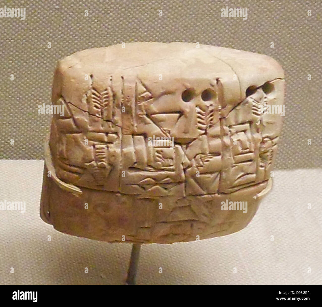 Administrative seal in the form of cuneiform clay tablets. From ...