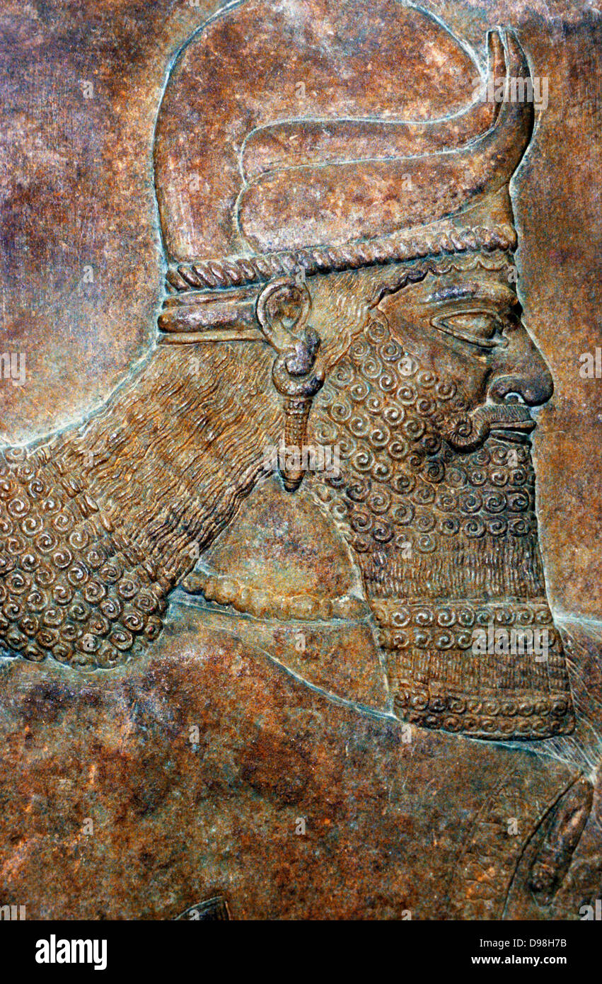 King Ashurnasirpal II from Nimrud, c 865 BC Stock Photo - Alamy