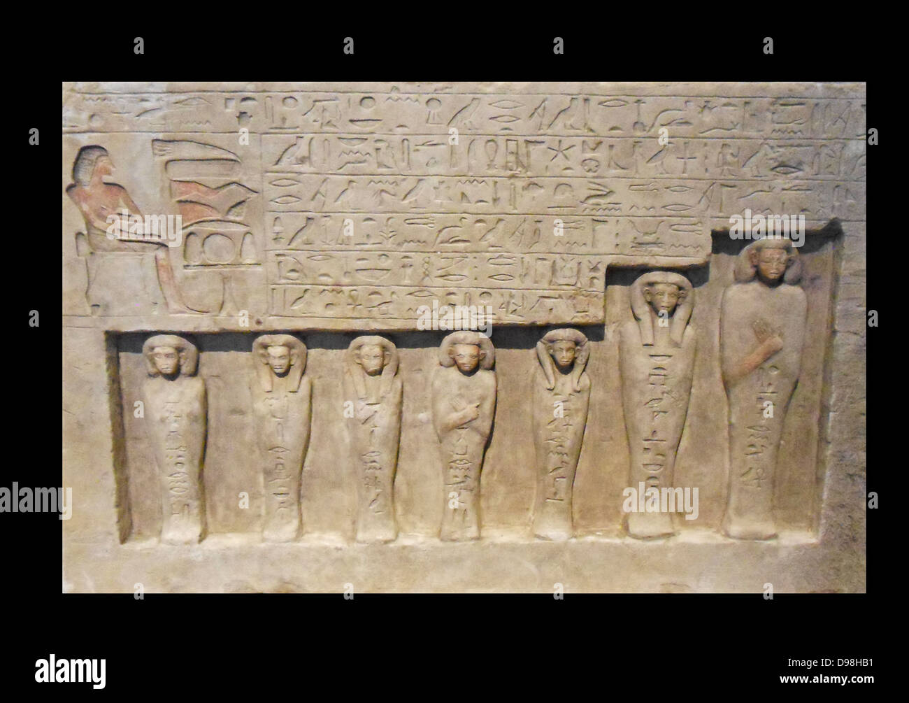 Relief from a funerary chapel at lisht hi-res stock photography and ...