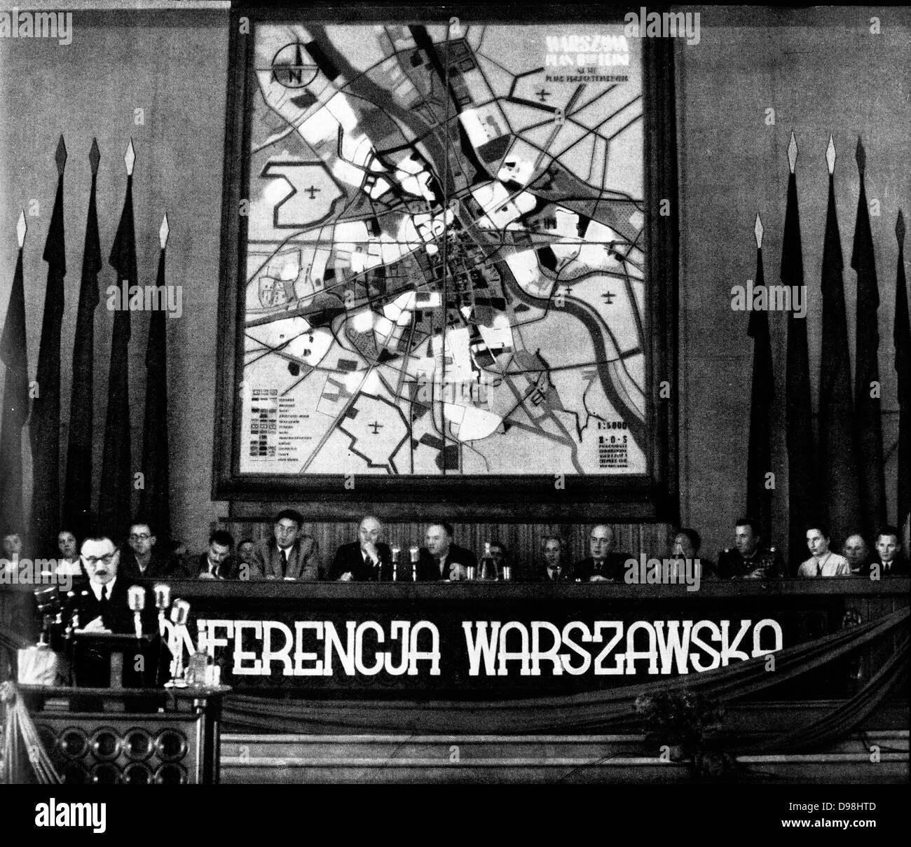 Communist Party conference in Warsaw on July 3, 1949 Stock Photo - Alamy