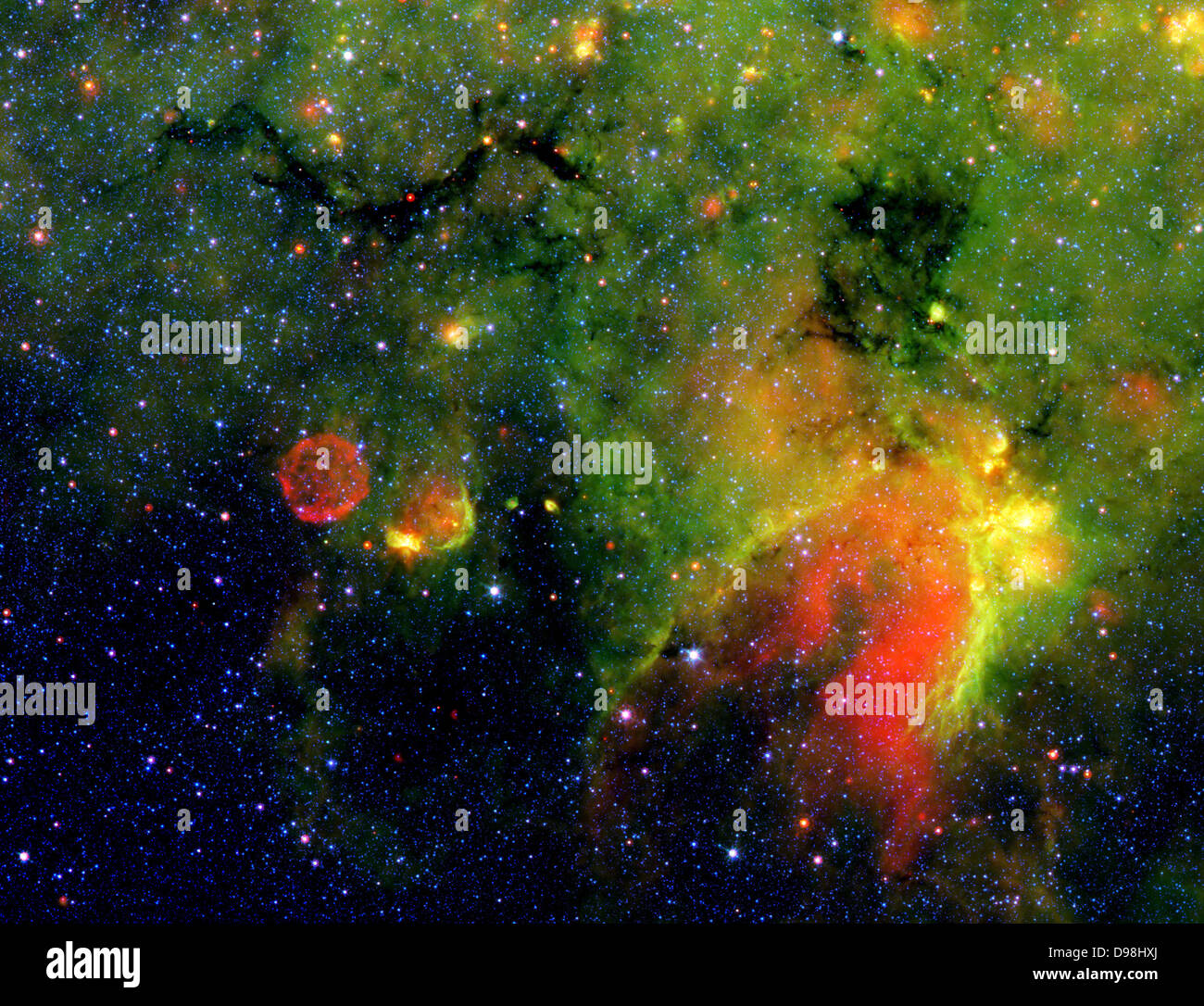 infrared image from NASA Spitzer Space Telescope shows what astronomers ...