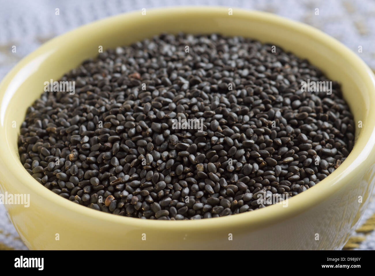 Bowl of Tukmaria Seeds, sometimes called Falooda Seeds Stock Photo - Alamy