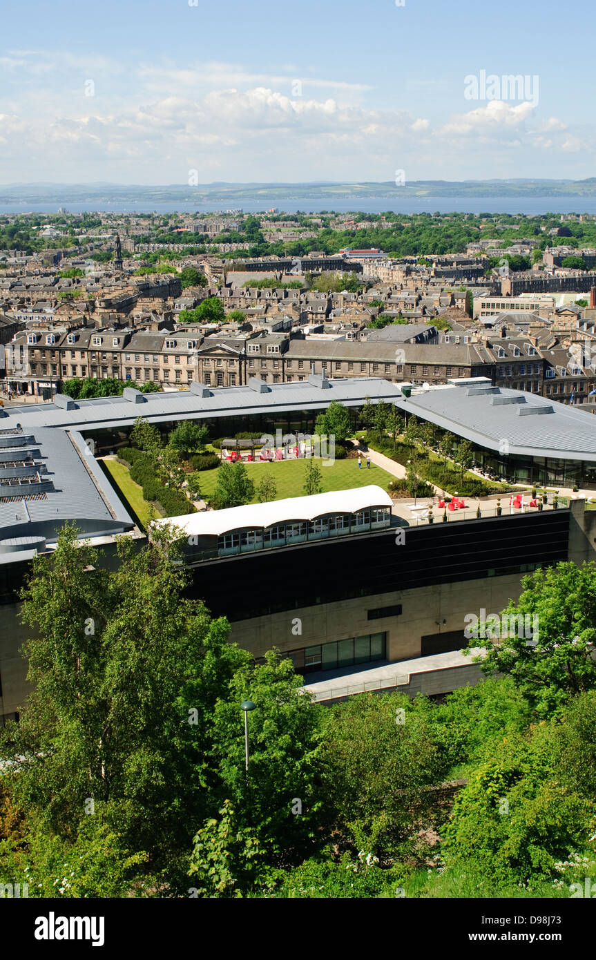 Aerial View Of Edinburgh City Centre High Resolution Stock Photography ...
