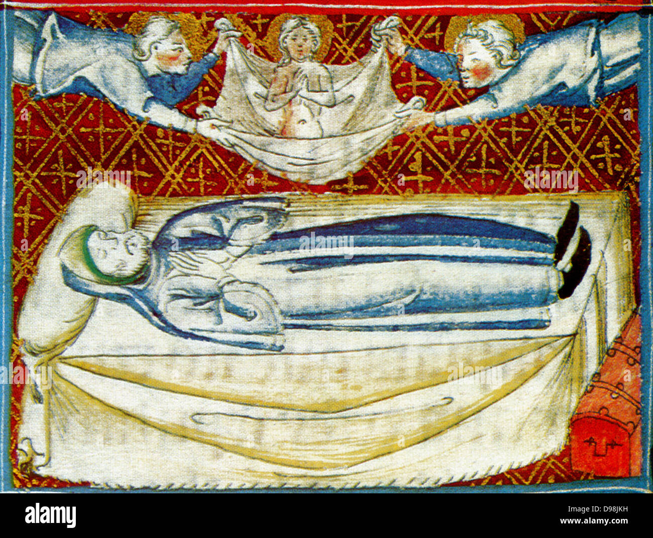 Scene from the 14th Century, illustrated manuscript the Breviari d'amor ...