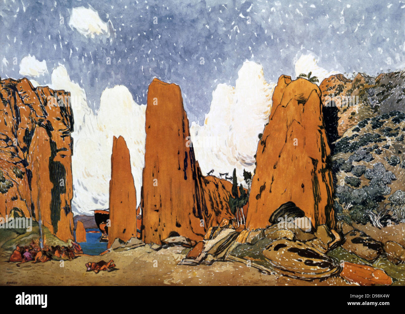 Set design by leon bakst 1866 1924 russian theatre ballet designer hi ...