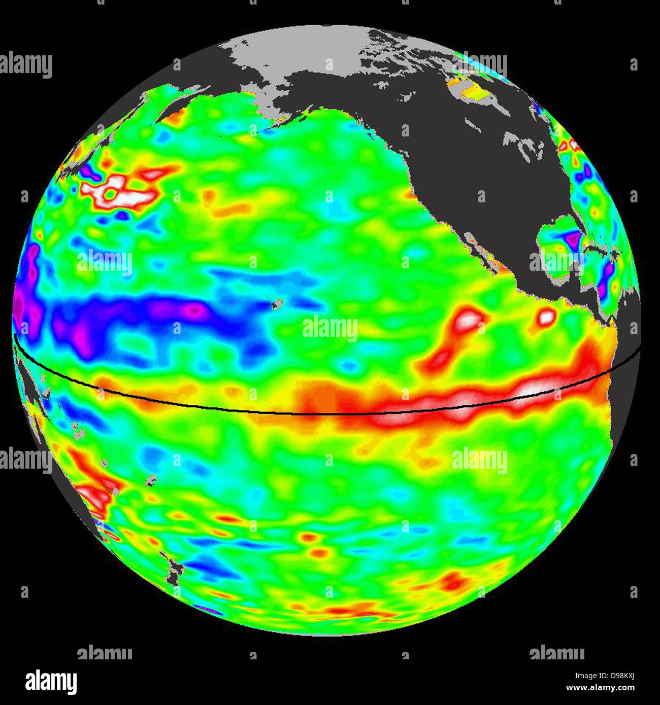 Sea-level height data from the NASA/European Ocean Surface Topography ...