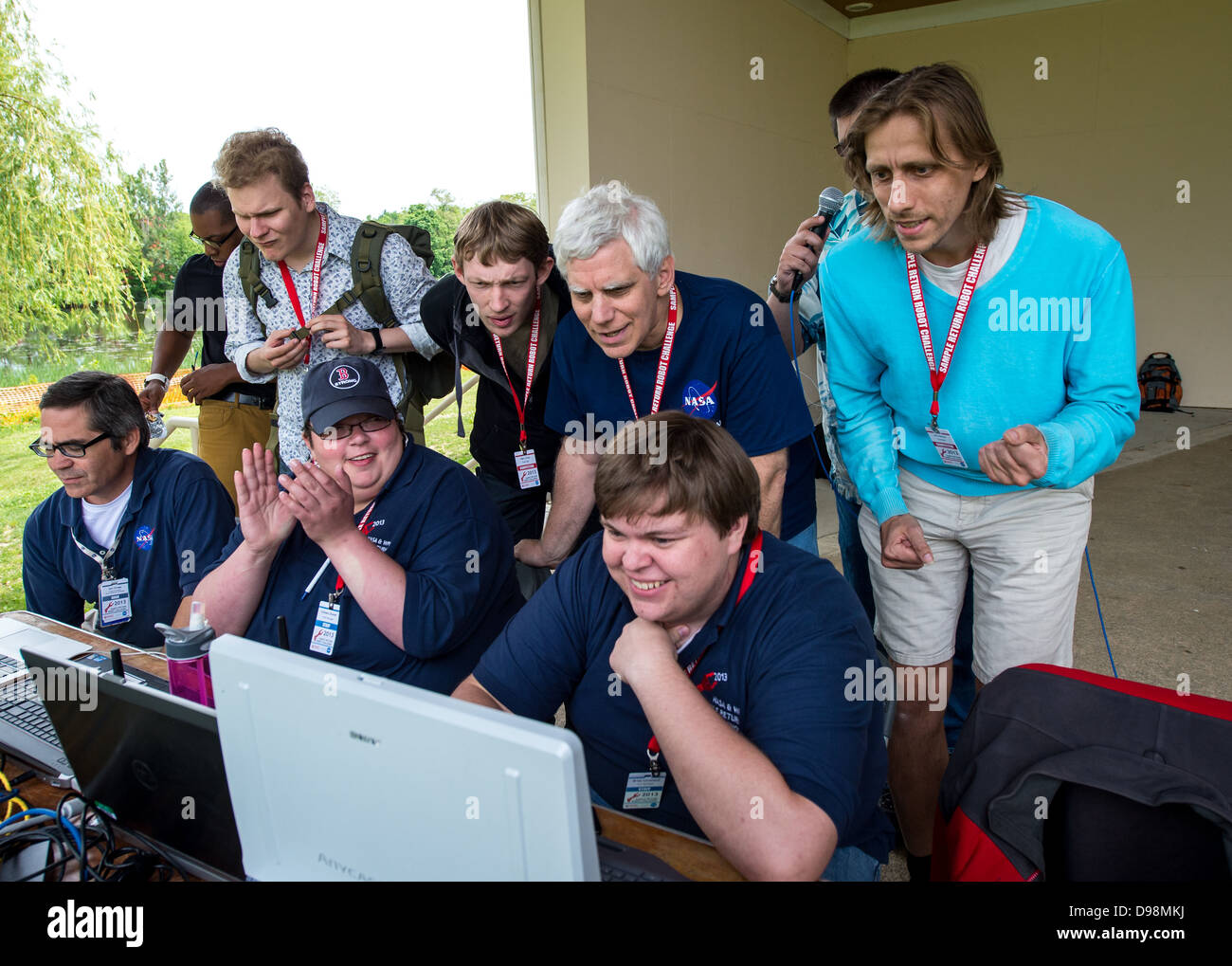 Teams compete in the Sample Return Robot Challenge, demonstrating ...