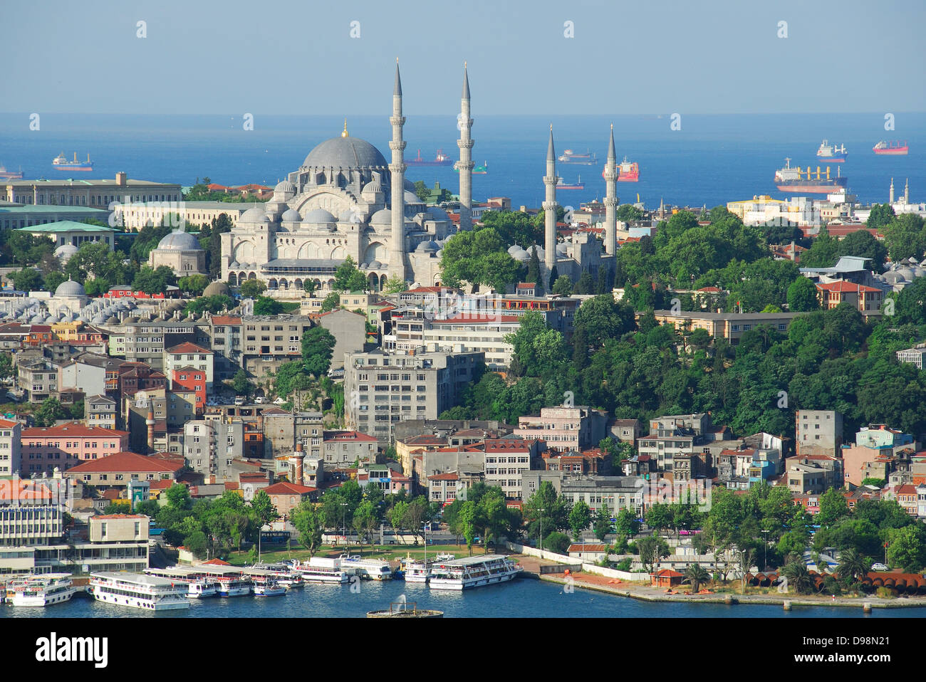 Aerial suleymaniye mosque built mimar hi-res stock photography and ...