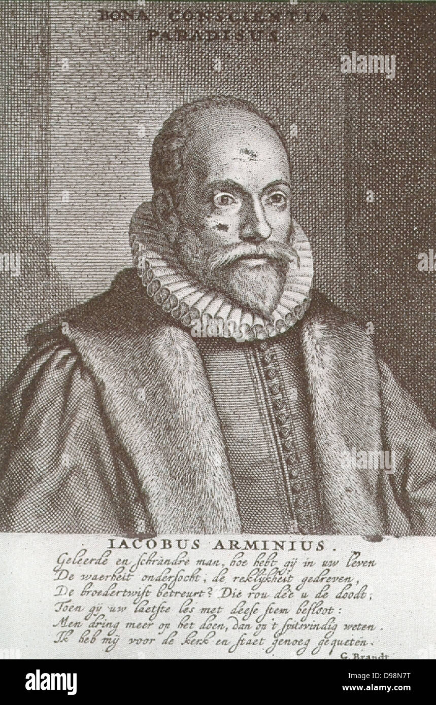 Jacobus Arminius (October 10, 1560 – October 19, 1609), Dutch ...