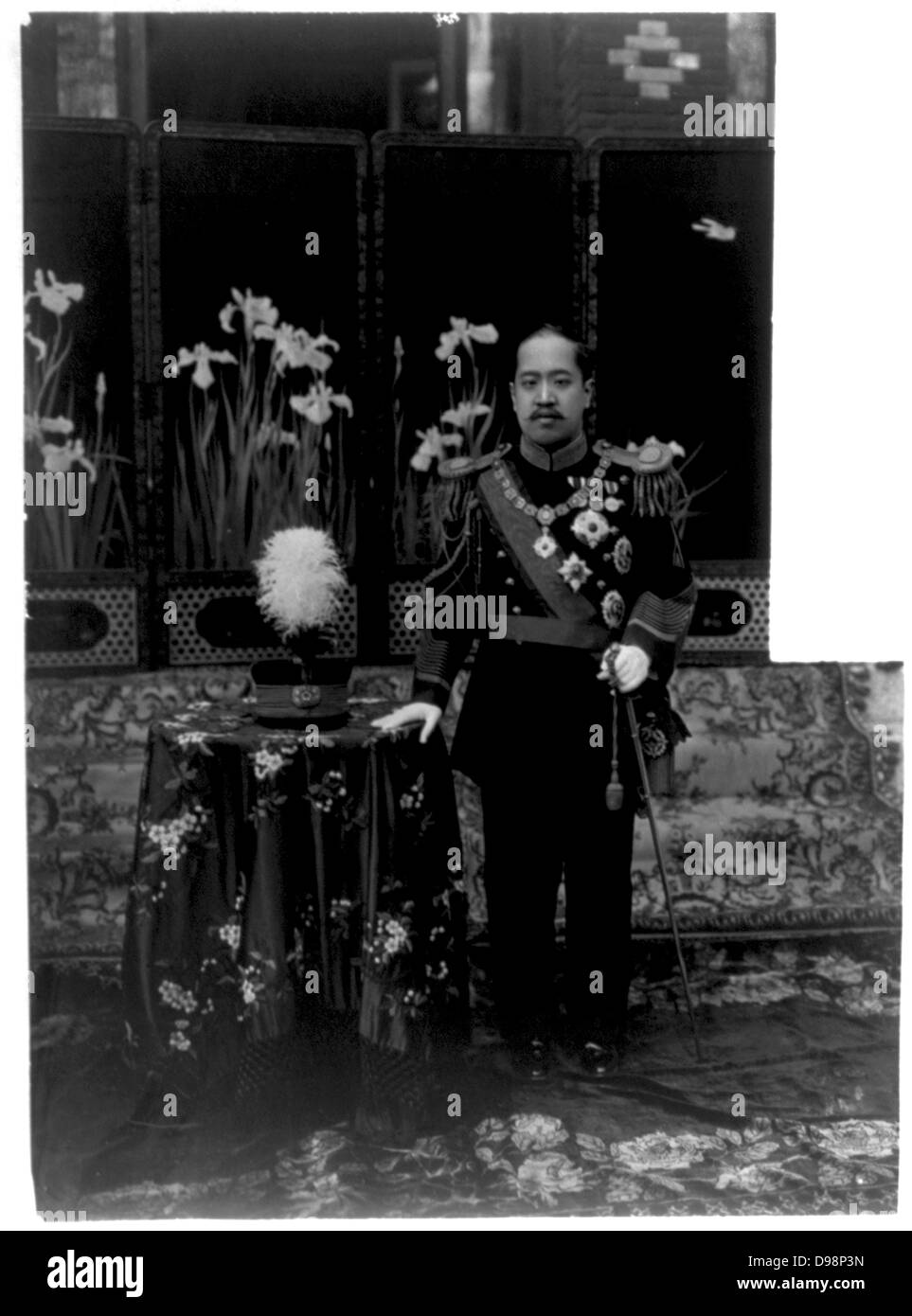 Kojong, Emperor of Korea (1852-1919) in uniform of a Korean general ...
