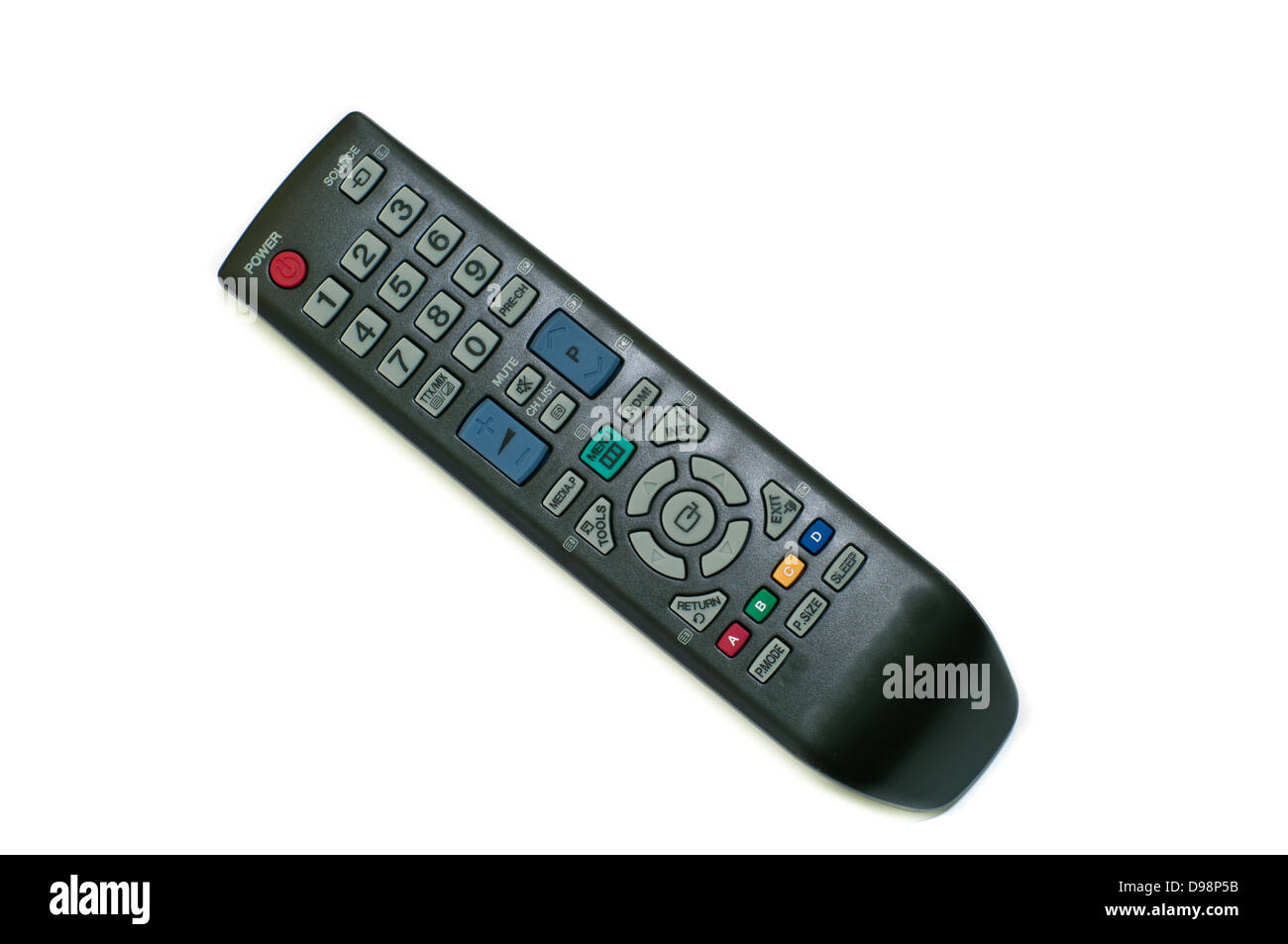 The remote control isolated on white background Stock Photo - Alamy