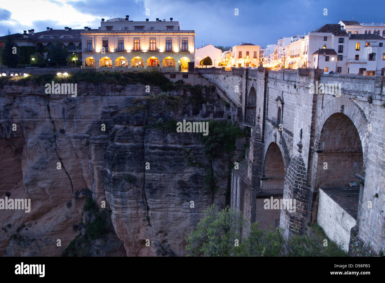 Ronda at night hi-res stock photography and images - Alamy