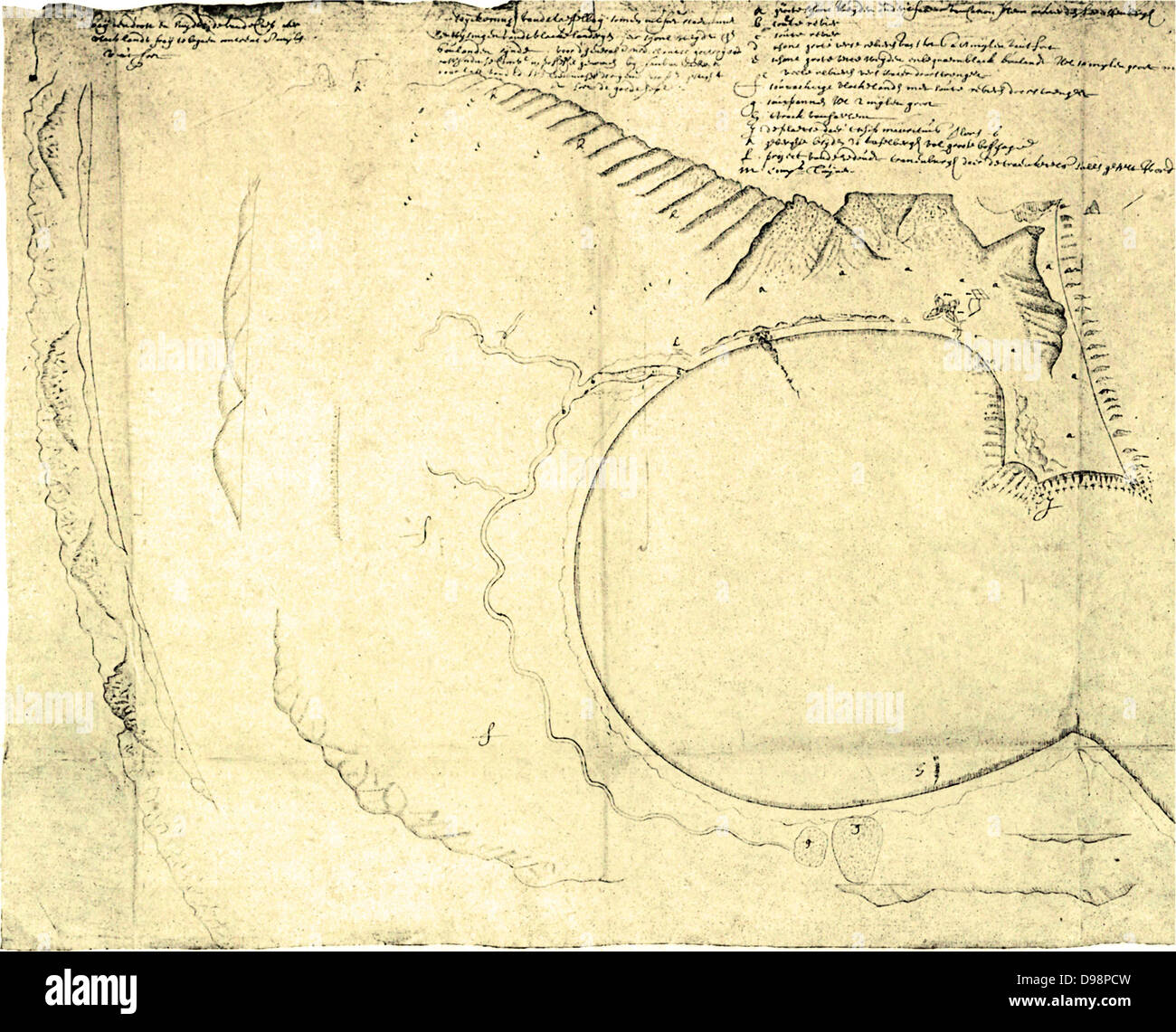 Map of Table bay, 1652. The above is the first map of Dutch South ...