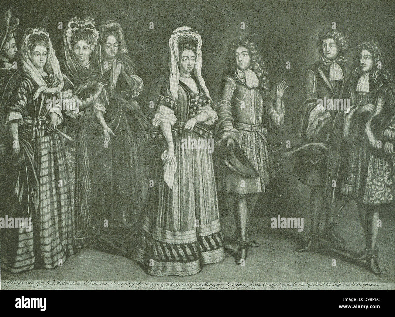 Departure of Prince William III for England, 1688 Stock Photo - Alamy