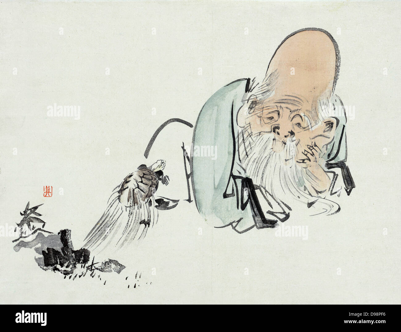 Fukurokuju, Japanese god of wisdom, wealth, long life and happiness ...