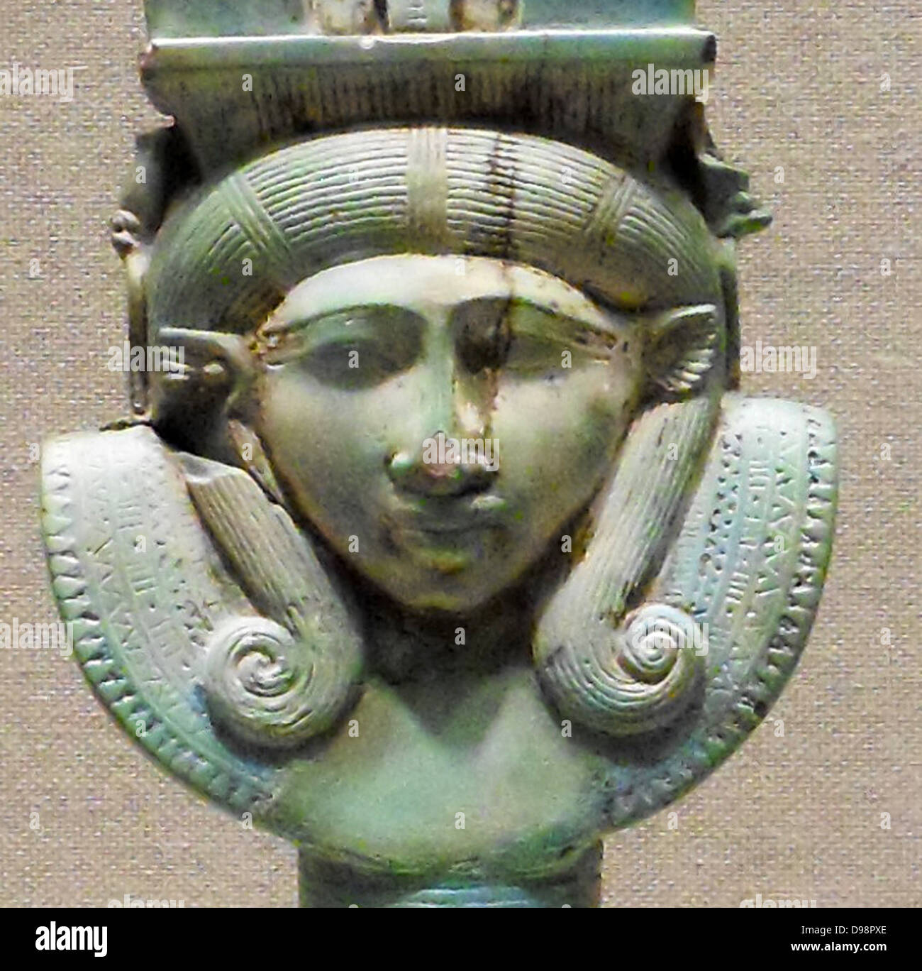 Faience Arc Sistrum. Late Period 664–332 B.C. Egypt Stock Photo - Alamy