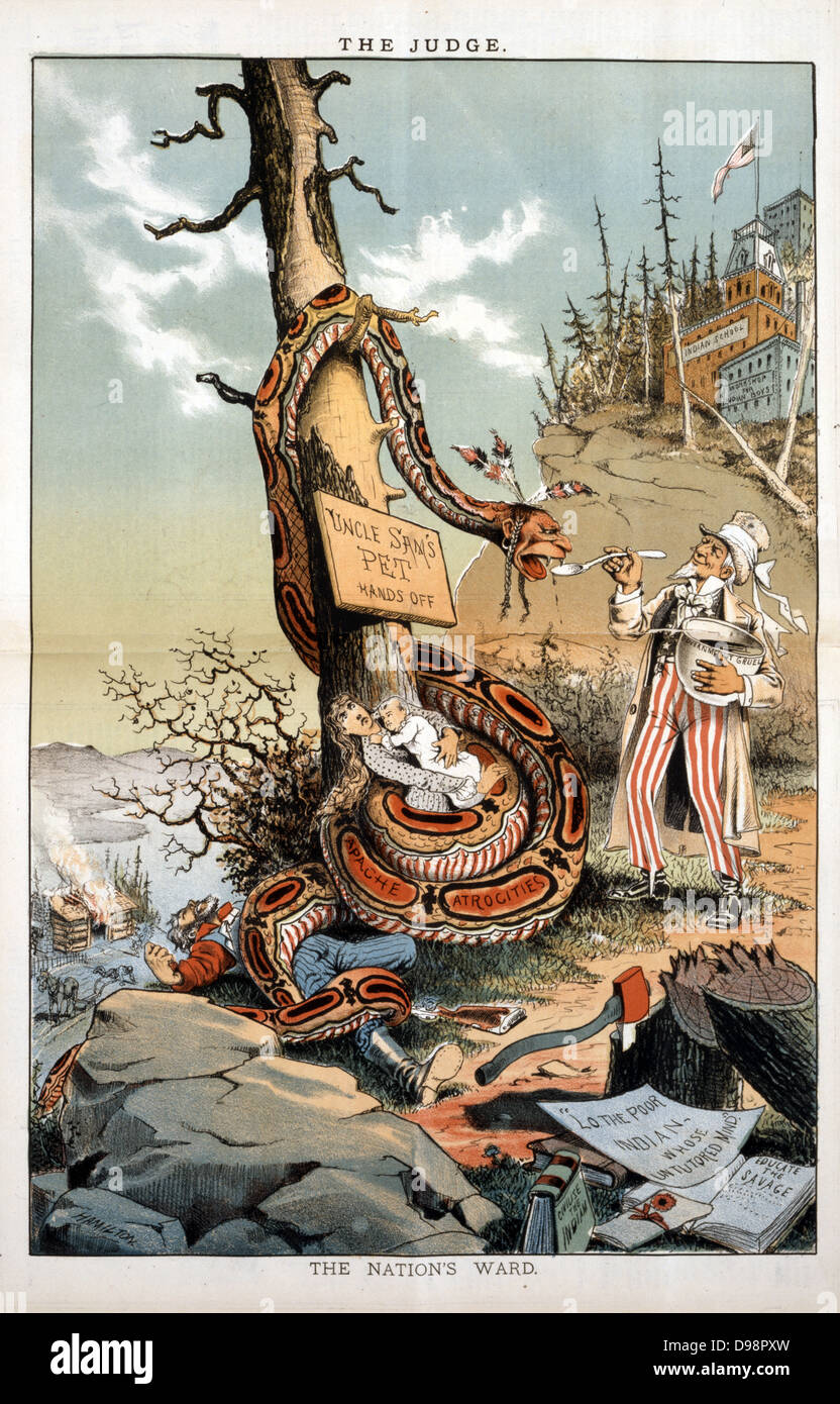 The Nation's Ward': Uncle Sam feeding Government Gruel to snake with ...