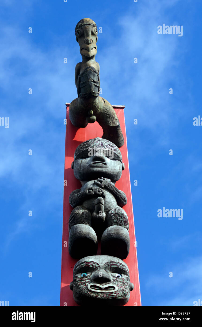 Maori Pou Whenua High Resolution Stock Photography and Images - Alamy