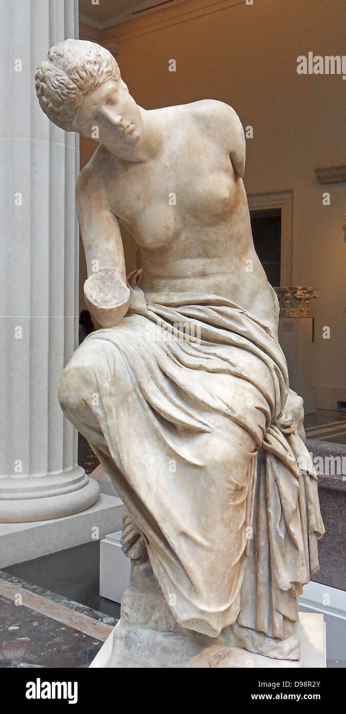 Marble statue of muse roman 1st 2nd century a d hi-res stock ...