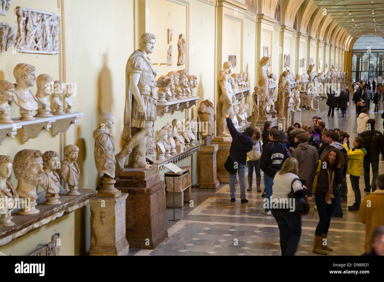 Vatican museum gallery of the statues hi-res stock photography and ...
