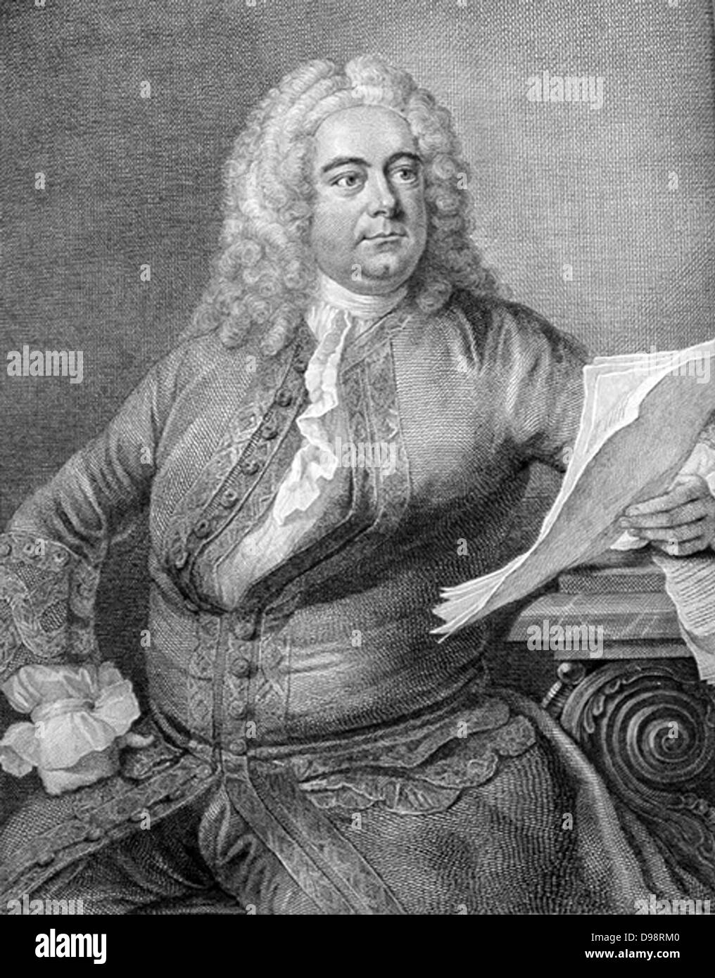 George Frederic Handel (1685-1759) German-born English Baroque composer ...