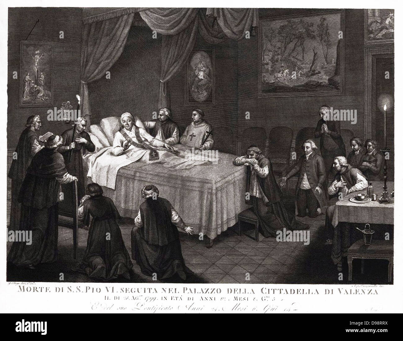 Death of Pius VI Stock Photo - Alamy