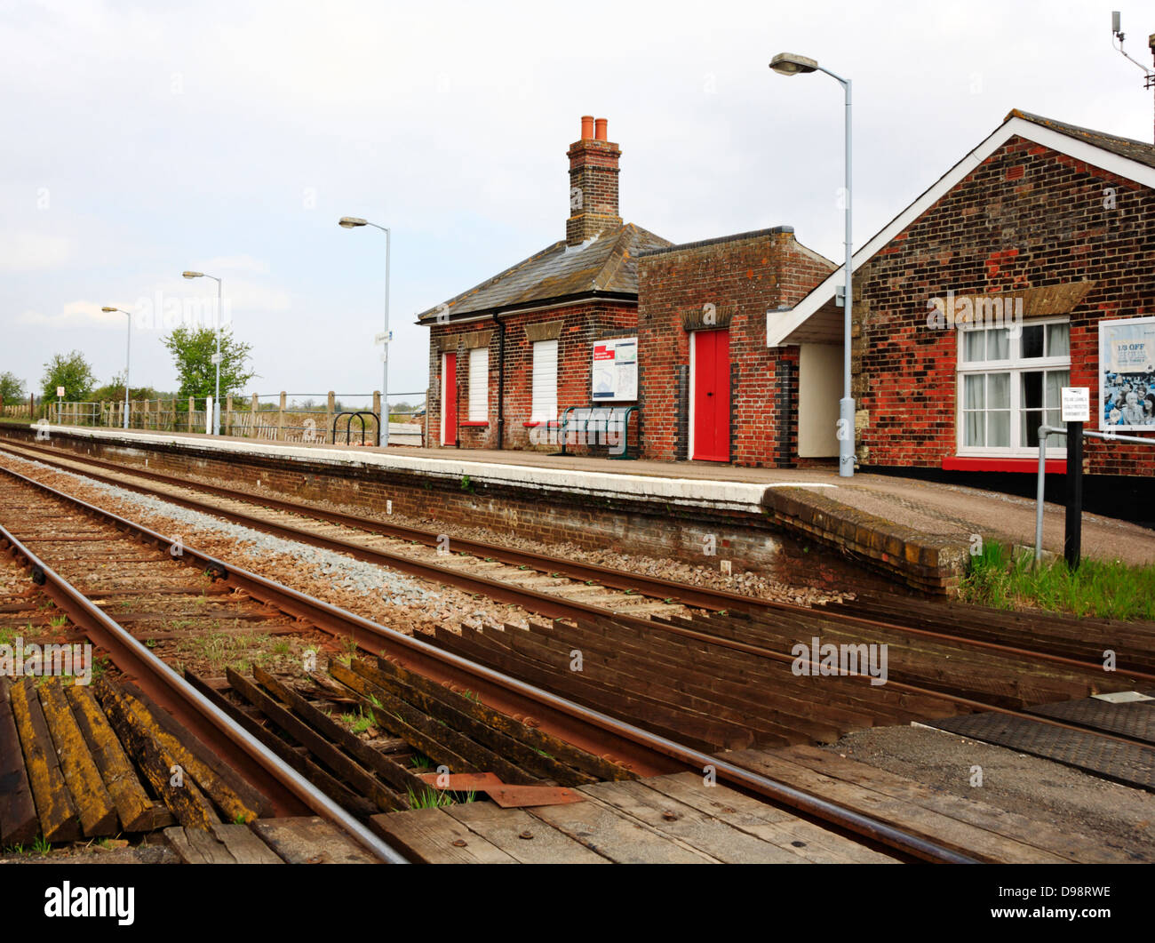 A view of Buckenham Station, Norfolk, England, United Kingdom, on the ...