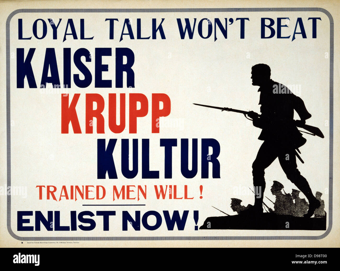 German recruitment poster 1914 hi-res stock photography and images - Alamy