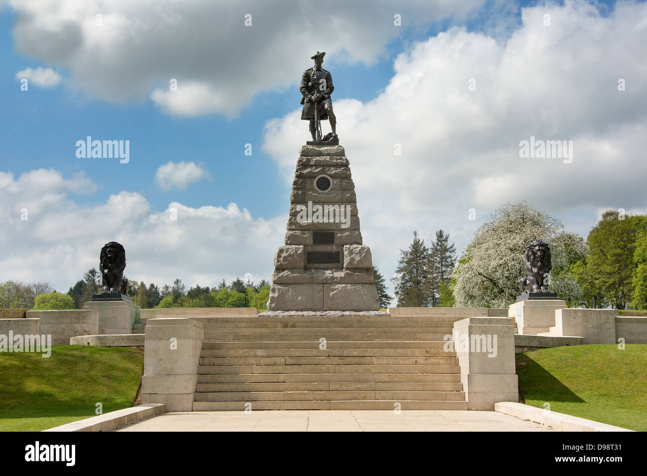 Memorial to the 51st Highland Division Stock Photo - Alamy