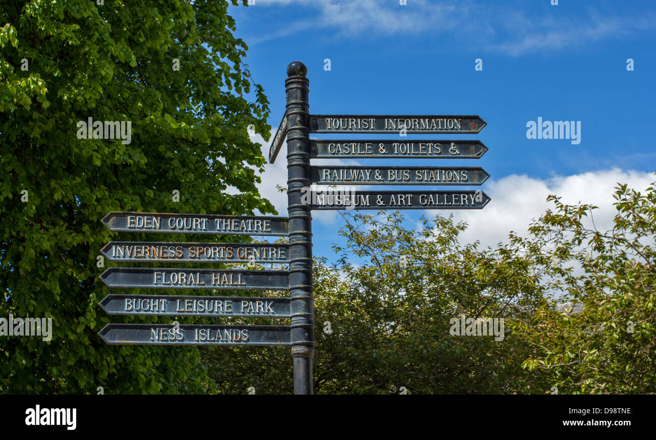 INVERNESS SIGNPOST IN THE CITY CENTRE Stock Photo - Alamy INVERNESS SIGNPOST IN THE CITY CENTRE Stock Photo - Alamy