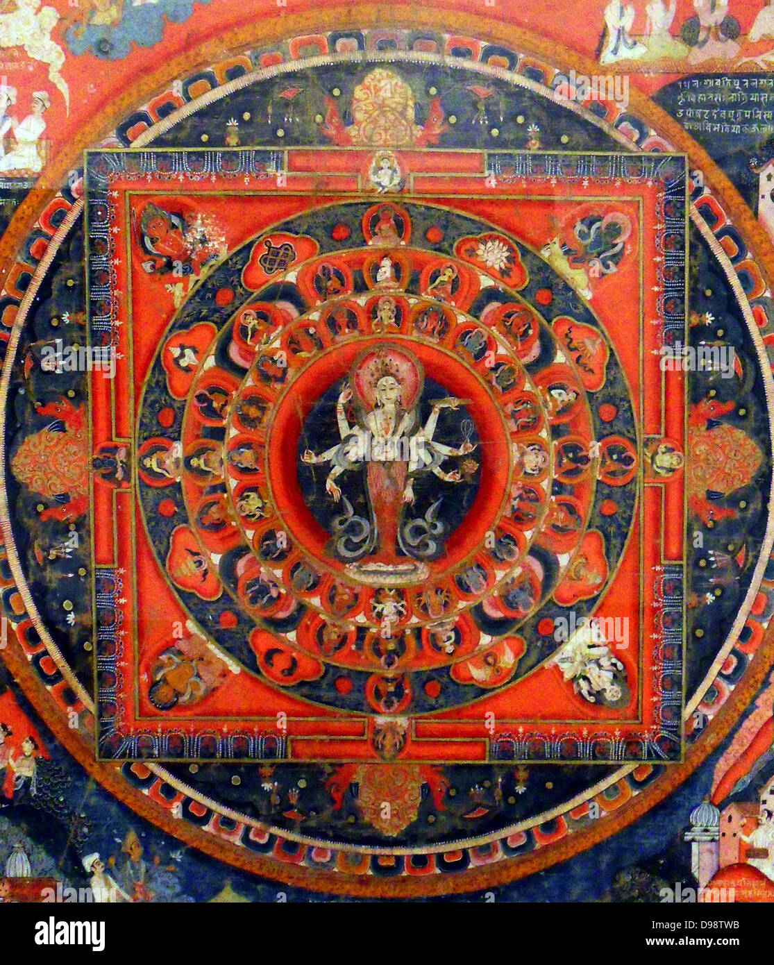 Avalokitesvara Mandala depicting the Bodhisattva of compassion in her ...