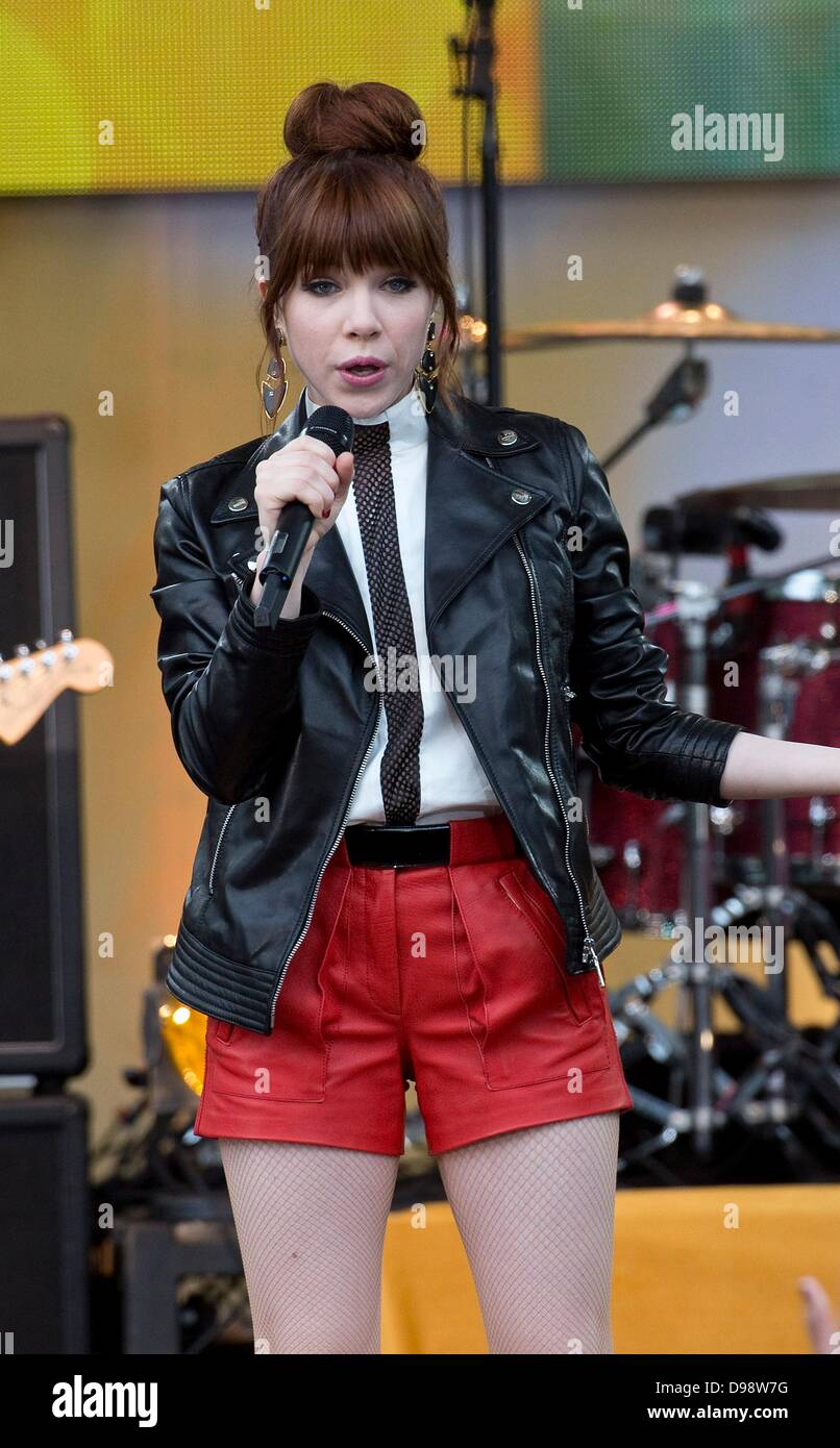 New York, NY. 14th June, 2013. Carly Rae Jepsen on stage for Good ...