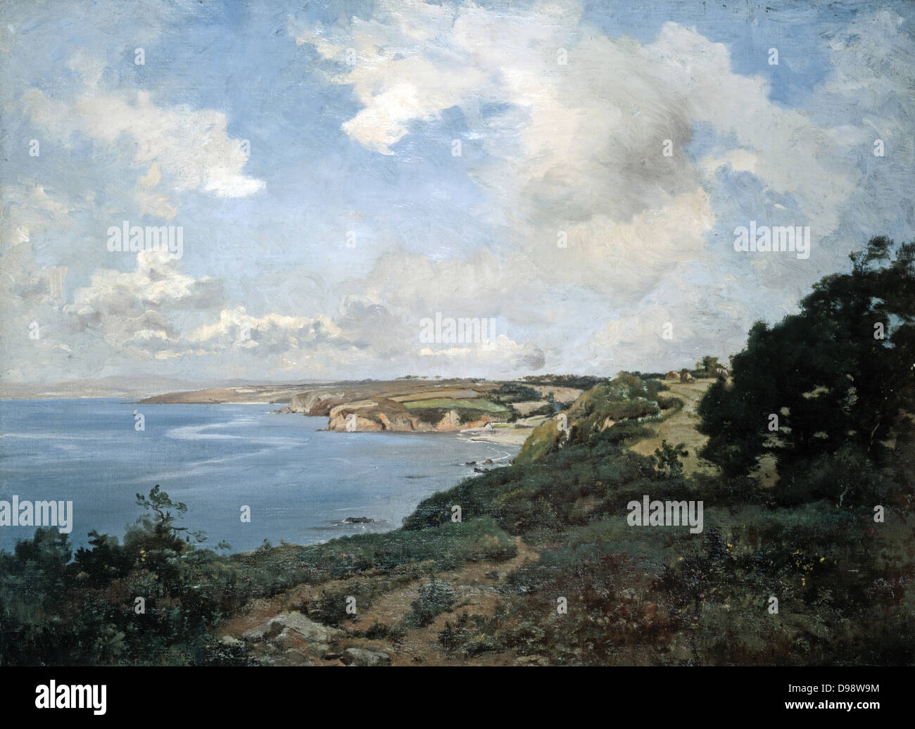 Douarnenez - Evening', 1872. Oil on canvas. France Emmanuel Lansyer ...