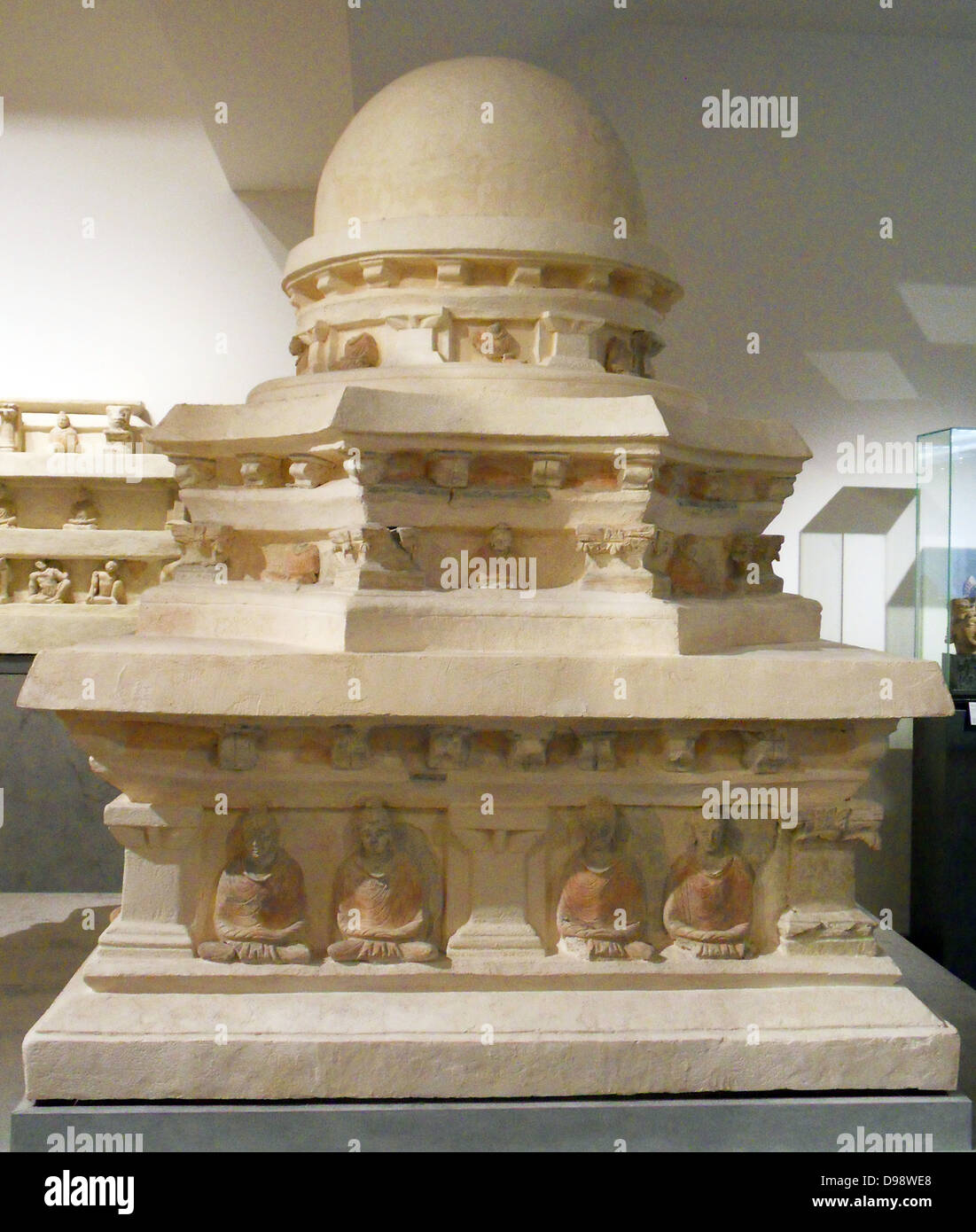 Buddhist Stupa, 4th century, 5th century, Hadda. The Buddhist monastery ...