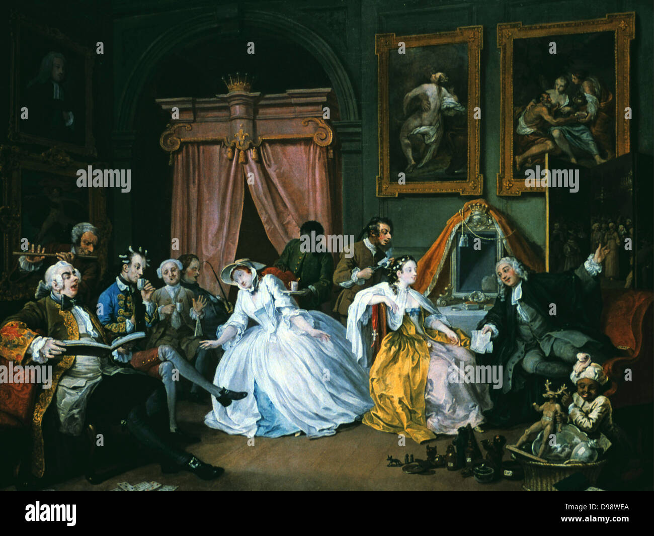 Marriage a la Mode: The Toilette, 1743. Oil on canvas.Wiliam Hogarth ...