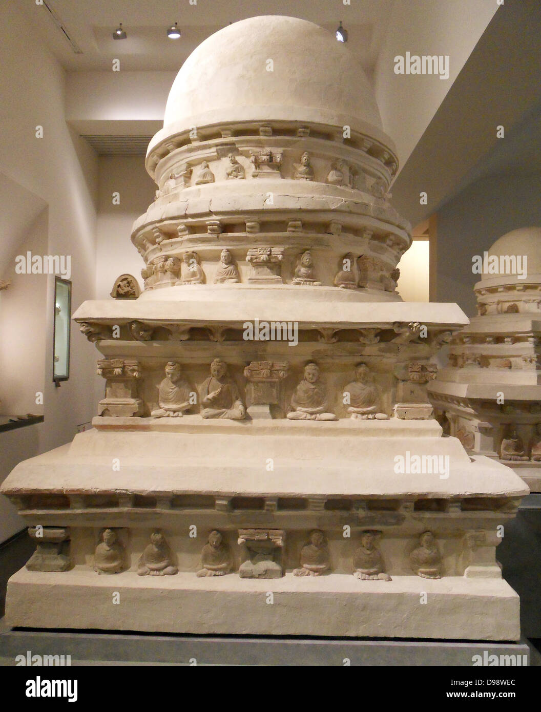 Buddhist Stupa, 4th century, 5th century, Hadda. The Buddhist monastery ...