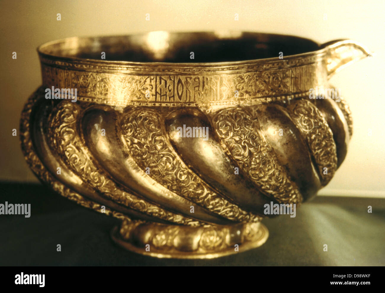 Silver vessel. Russian 17th century. Metal Stock Photo - Alamy