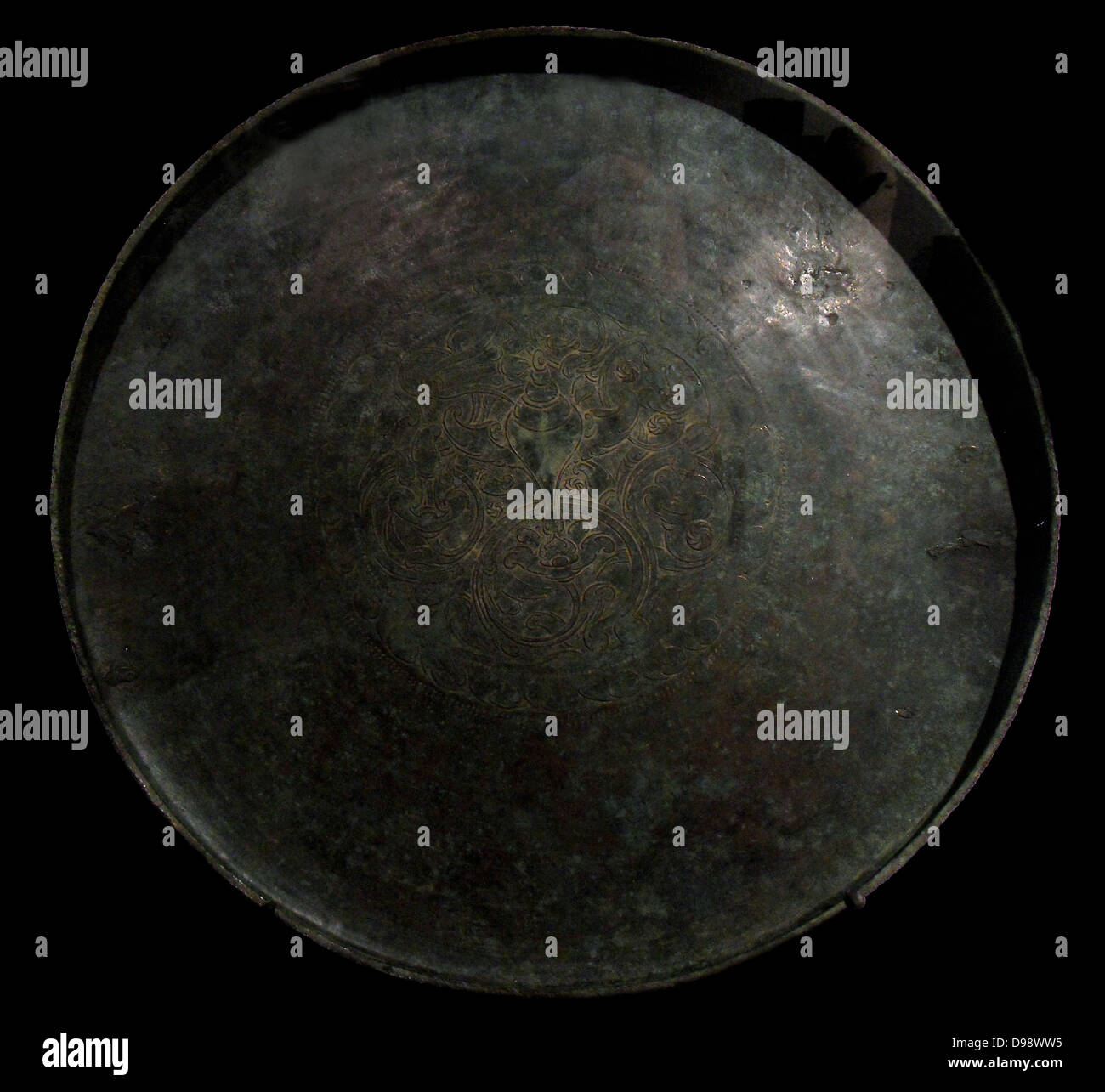 Bronze ritual plate called a Talam. IX century. From Indonesia Stock ...