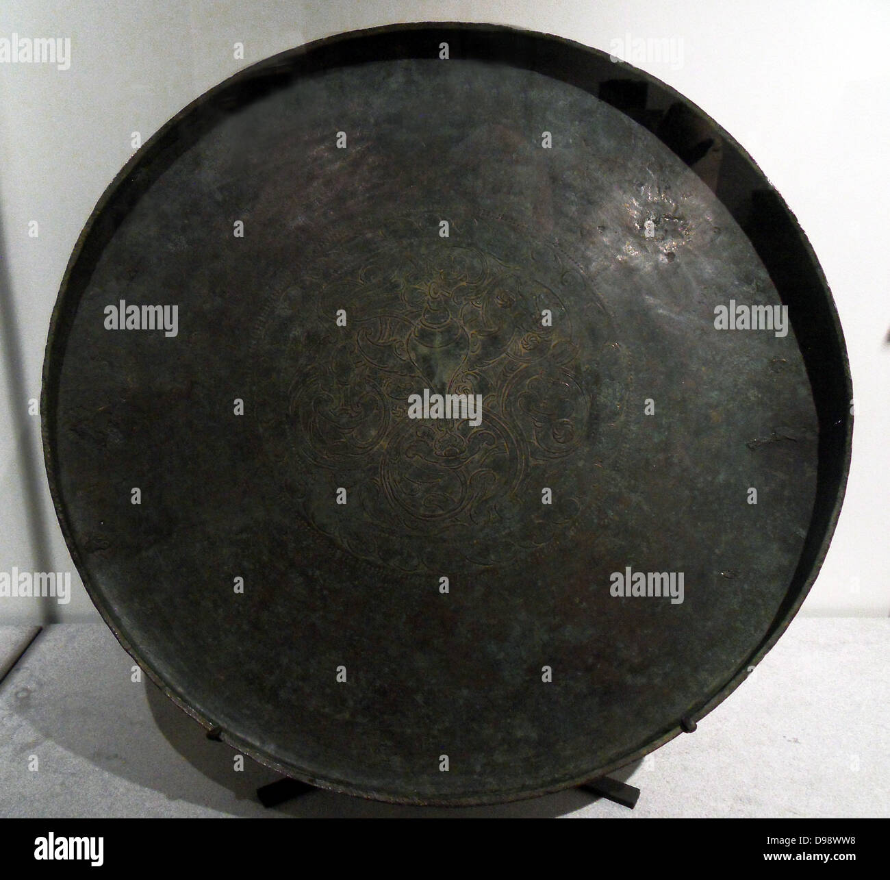 Bronze ritual plate called a Talam. IX century. From Indonesia Stock ...