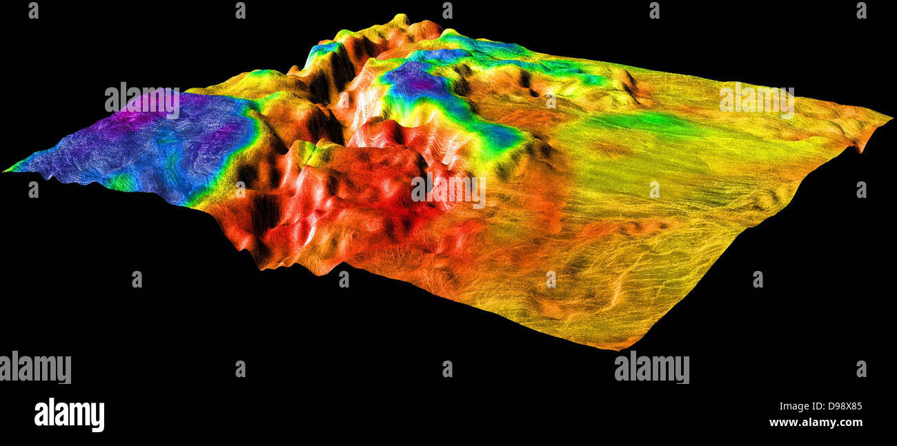 This perspective view of Venus, generated by computer from Magellan ...