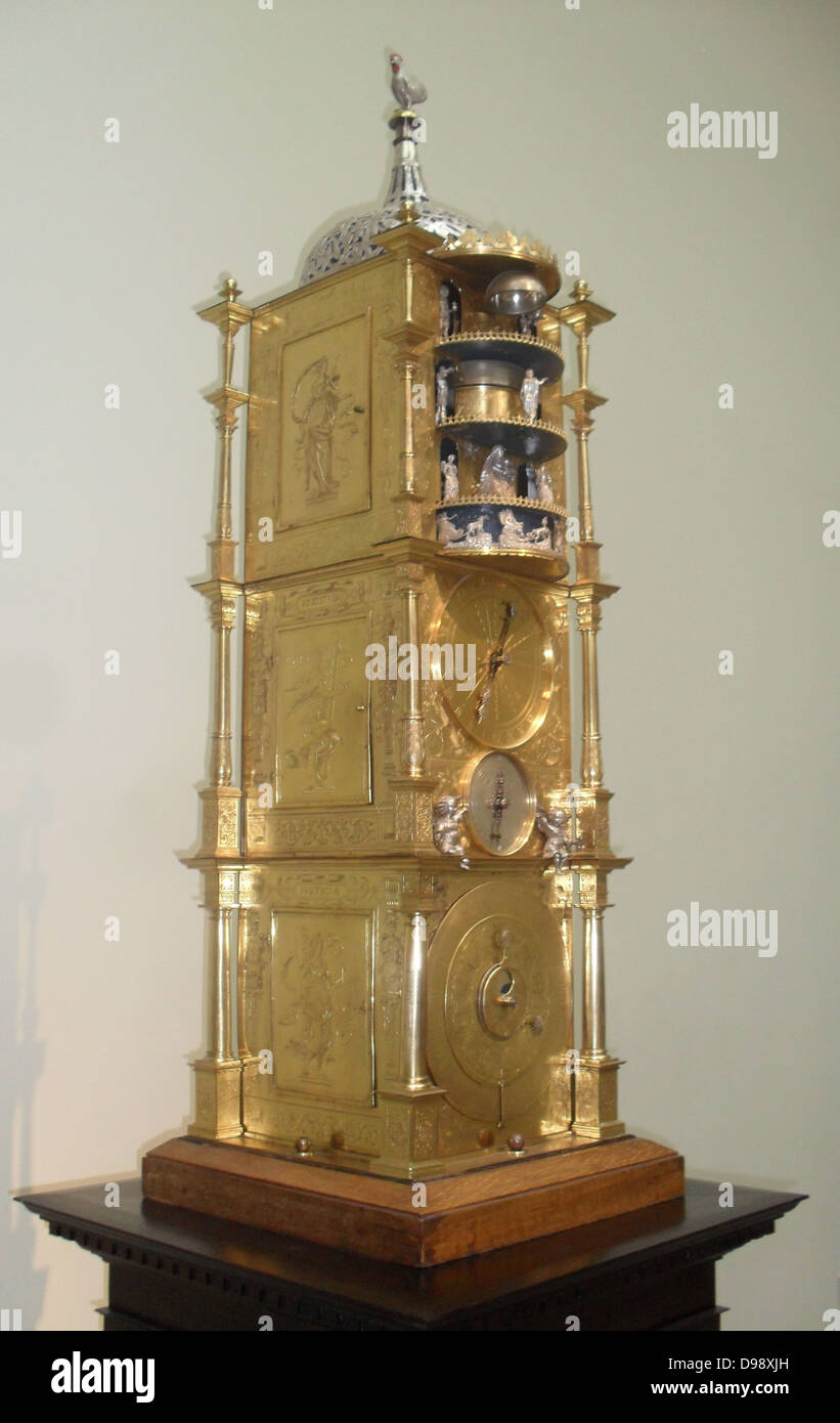 Monumental carillon clock, 1589. This clock is based on the cathedral ...